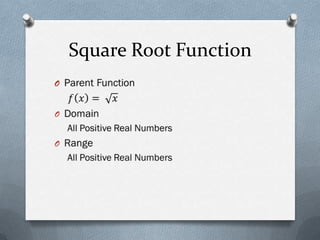 Family of Functions Introduction | PPTX