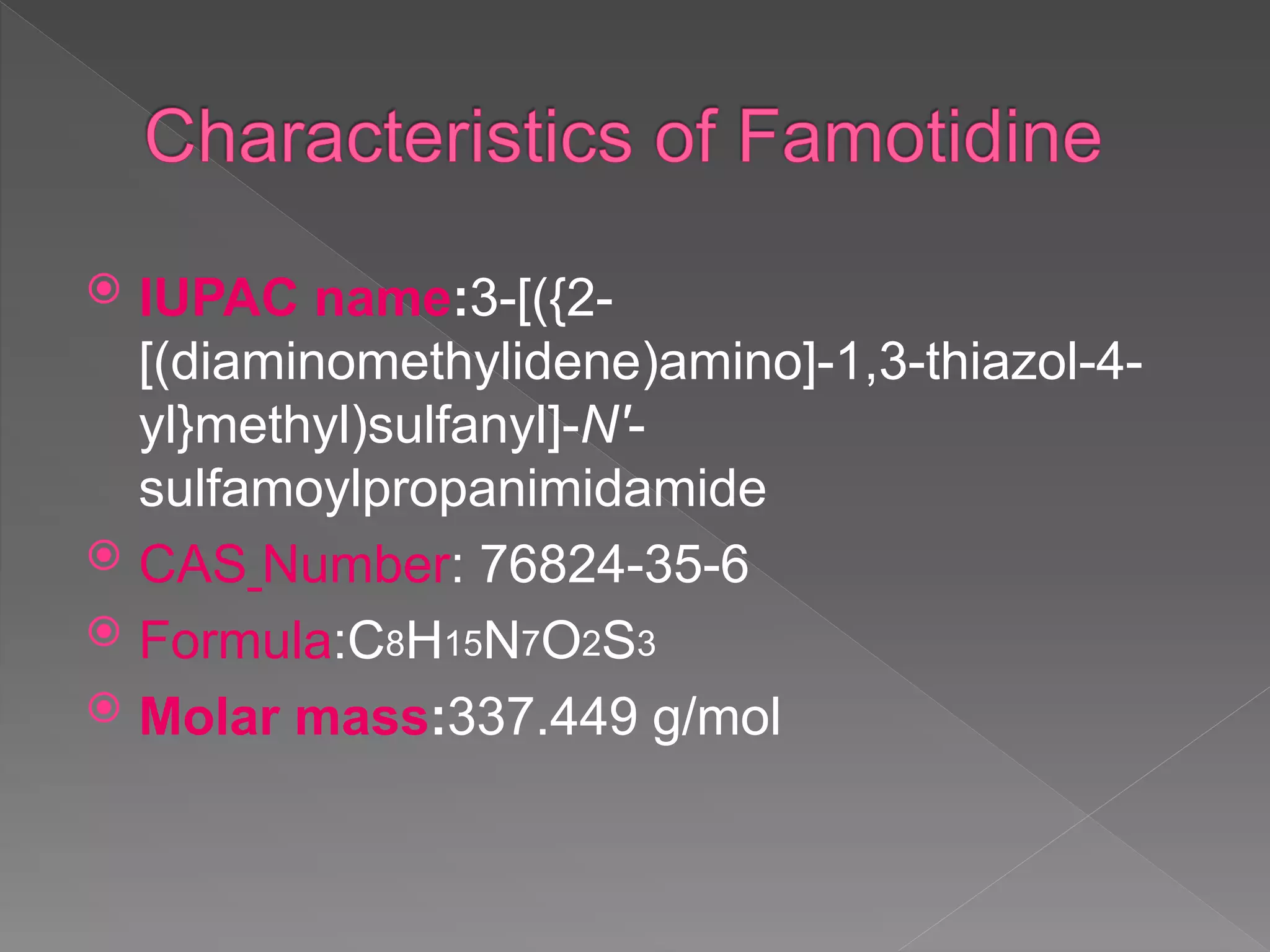 Famotidine manufacturer | PPTX