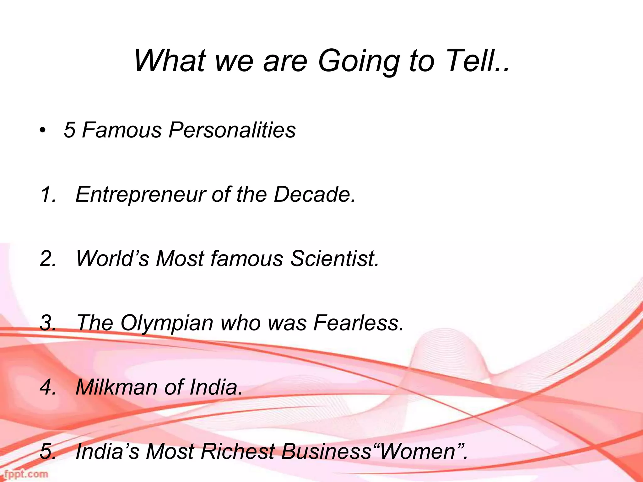 Famous Personalities and Landmarks | PPT