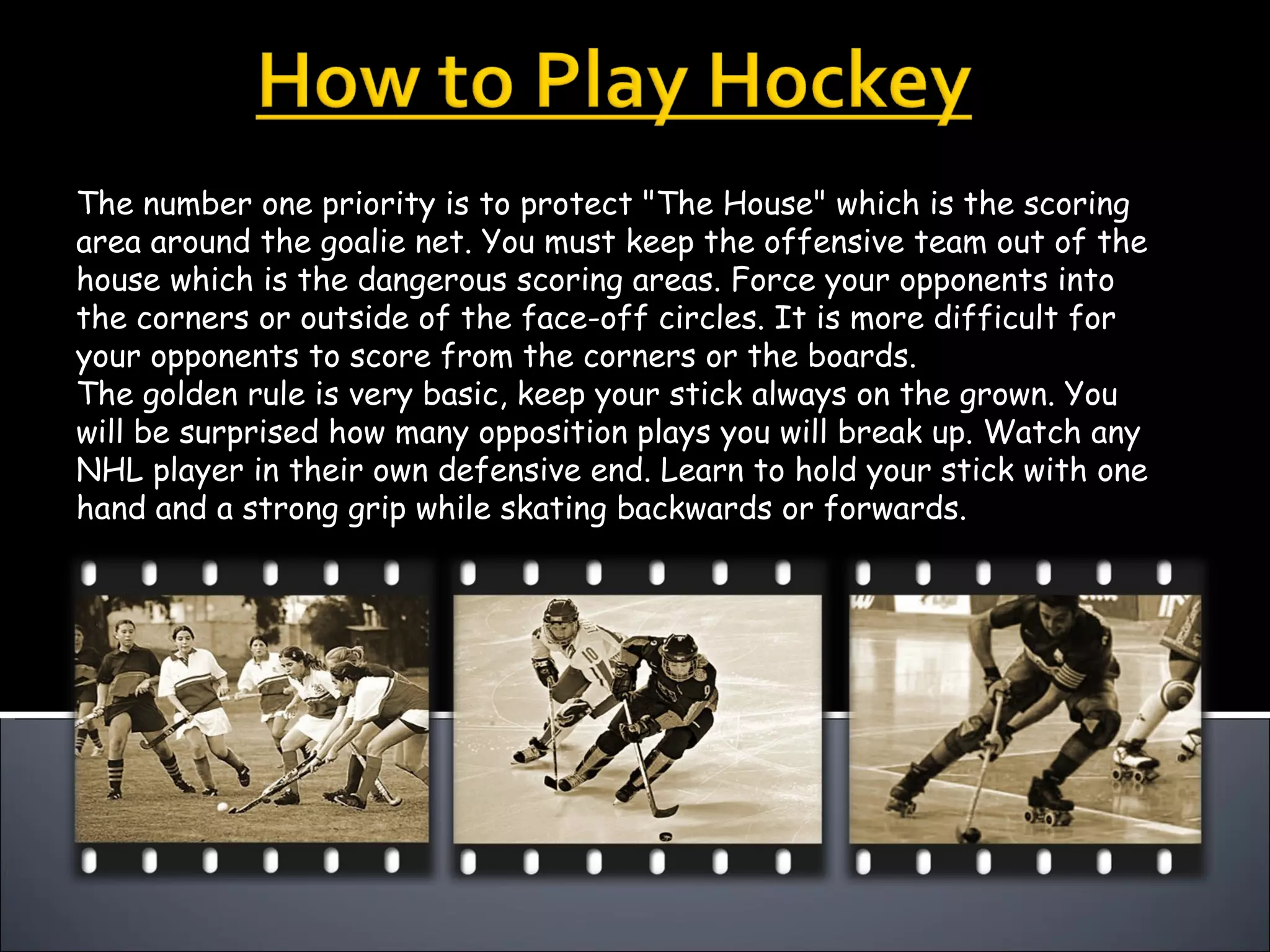 Hockey | PPT | Ice Hockey | Sports