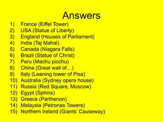 famous-landmarks-photo-quiz.p xpt | PPT