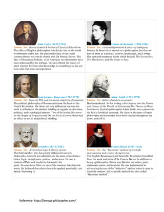 Famous philosophers | DOCX