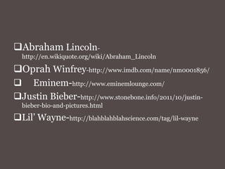 WHO AM I : FAMOUS AMERICANS PRESENTATION | PPTX
