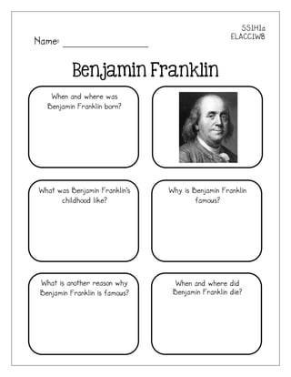 Famous americans graphic organizers | PDF
