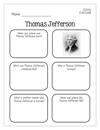 Famous americans graphic organizers | PDF