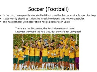 Famous Australian sports | PPTX