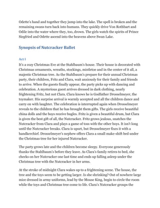 Famous ballet synopsis | PDF