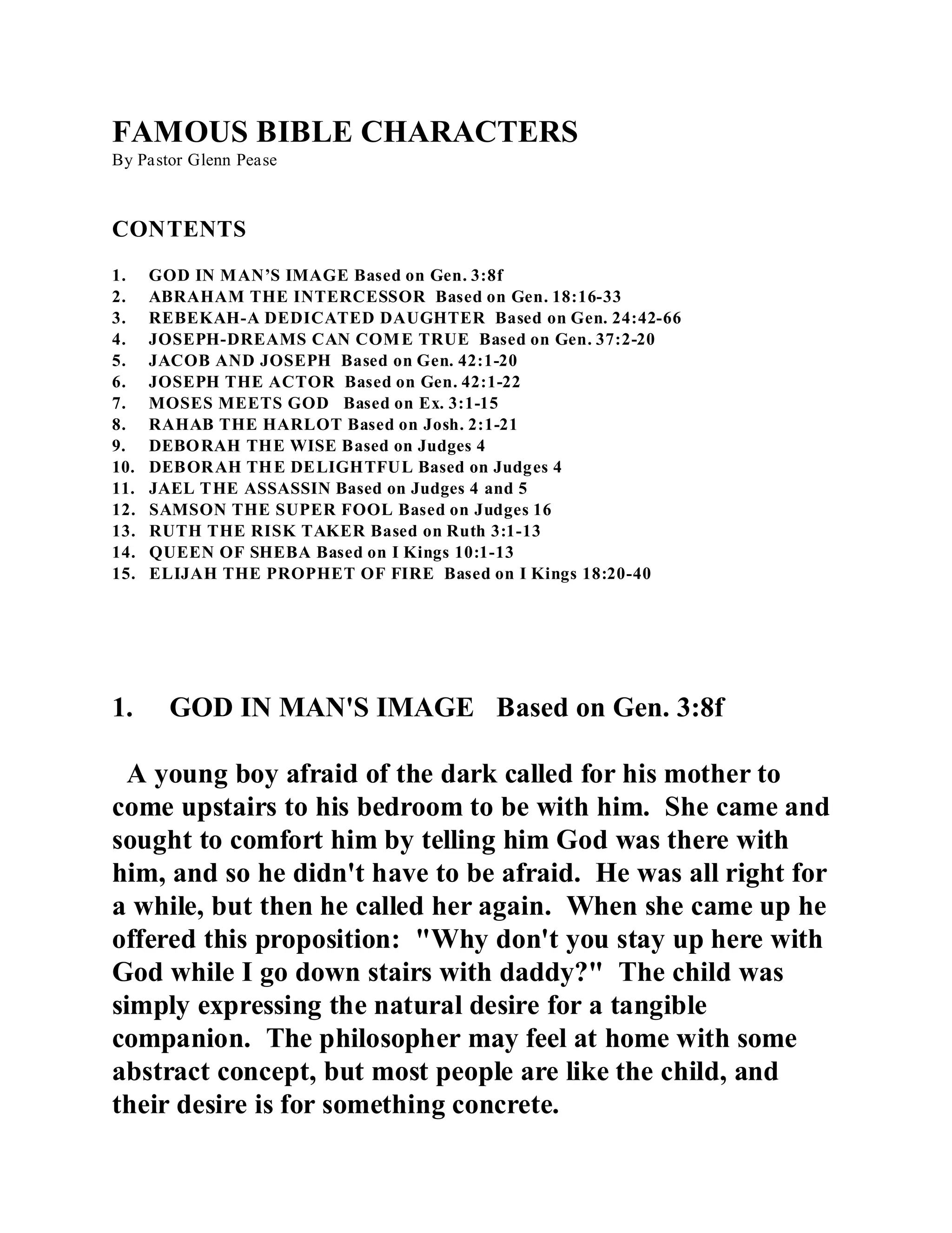 Famous bible characters | PDF