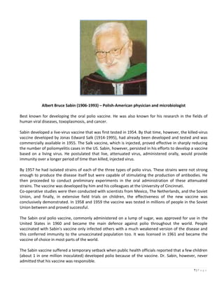 Famous biologist scientists (foreign) | DOCX