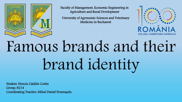 Famous brands and their brand identity | PPTX | Business | Business and ...