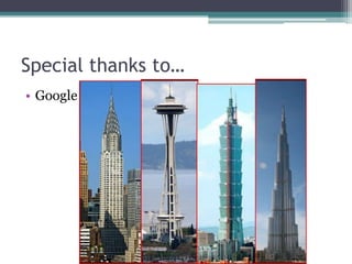 Famous buildings of the world | PPTX