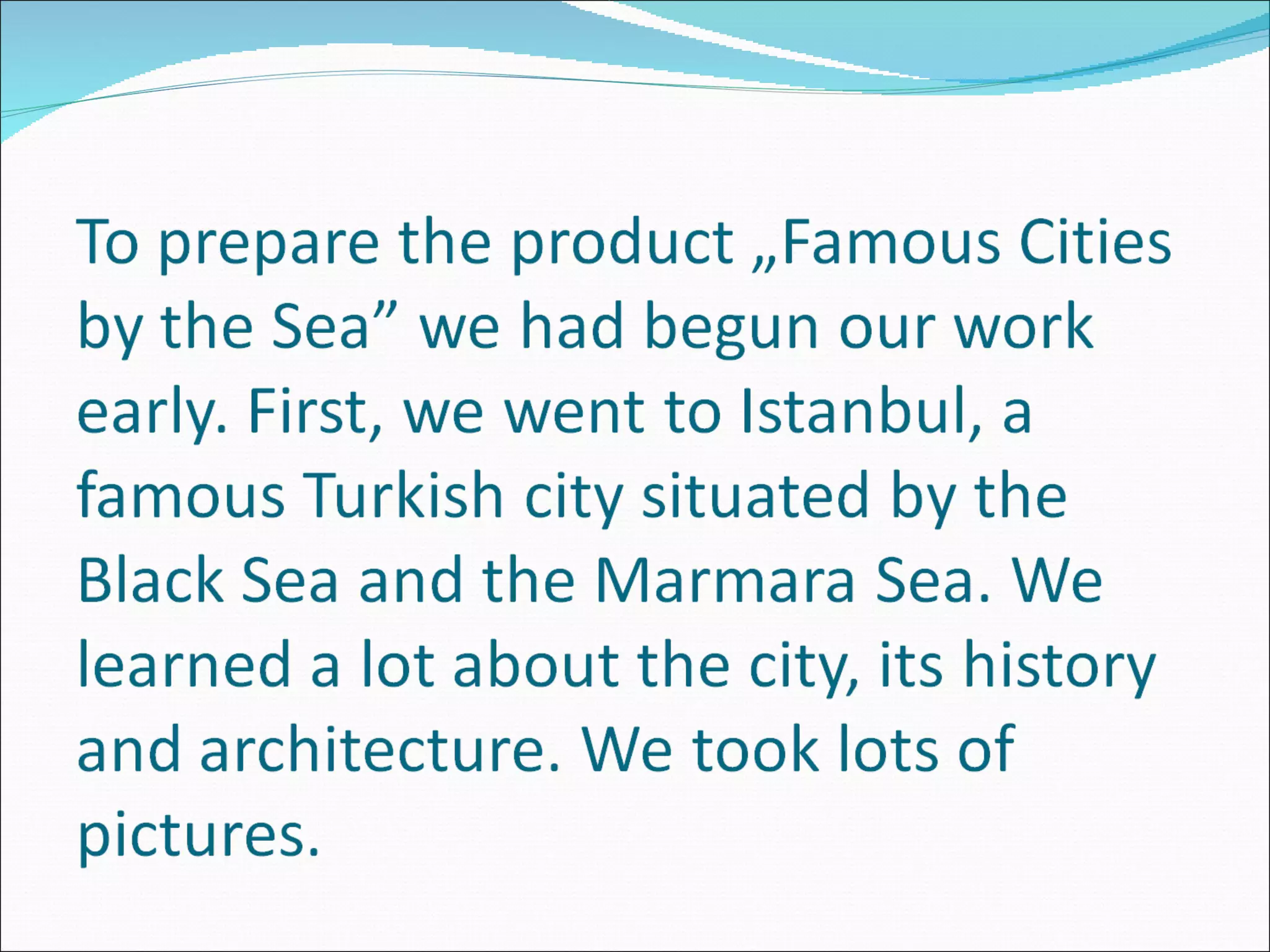 Famous cities by the sea presentation | PPT
