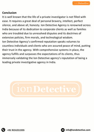 Trusted and Famous Detective in India .. | PDF