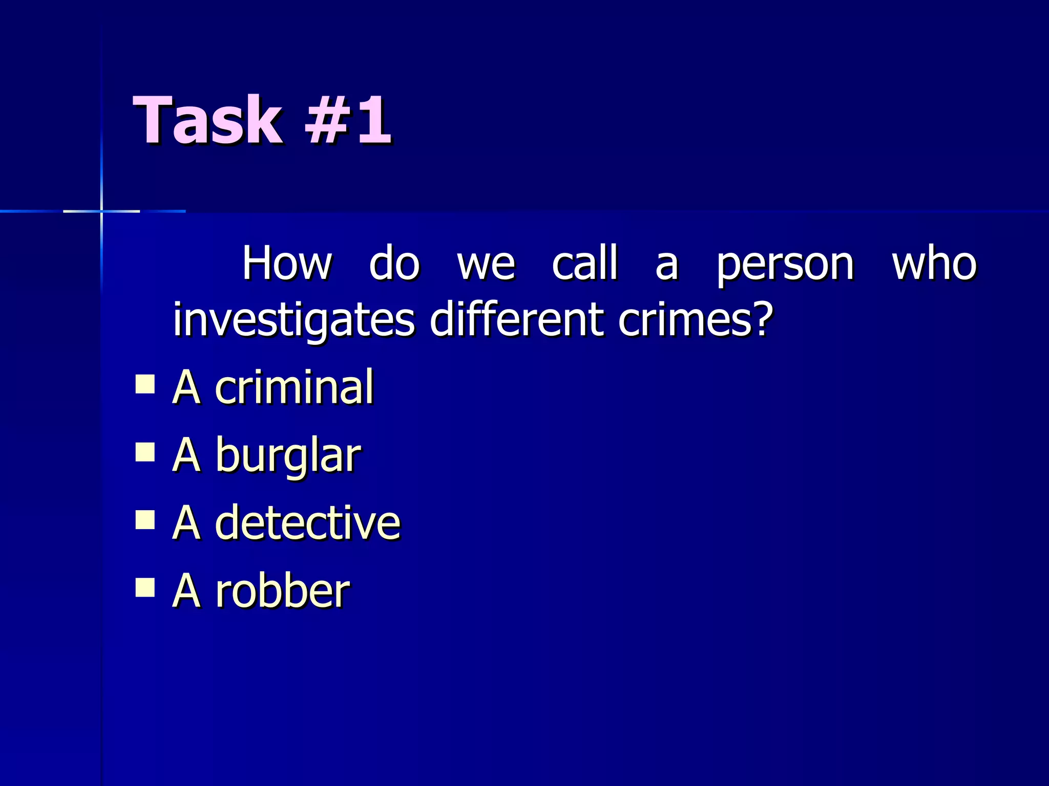 Famous Detectives | PPT