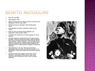 Famous Dictators | PPTX