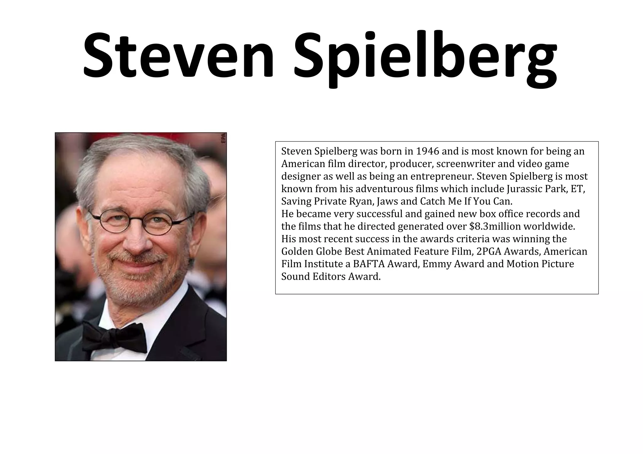 Famous directors. | DOCX