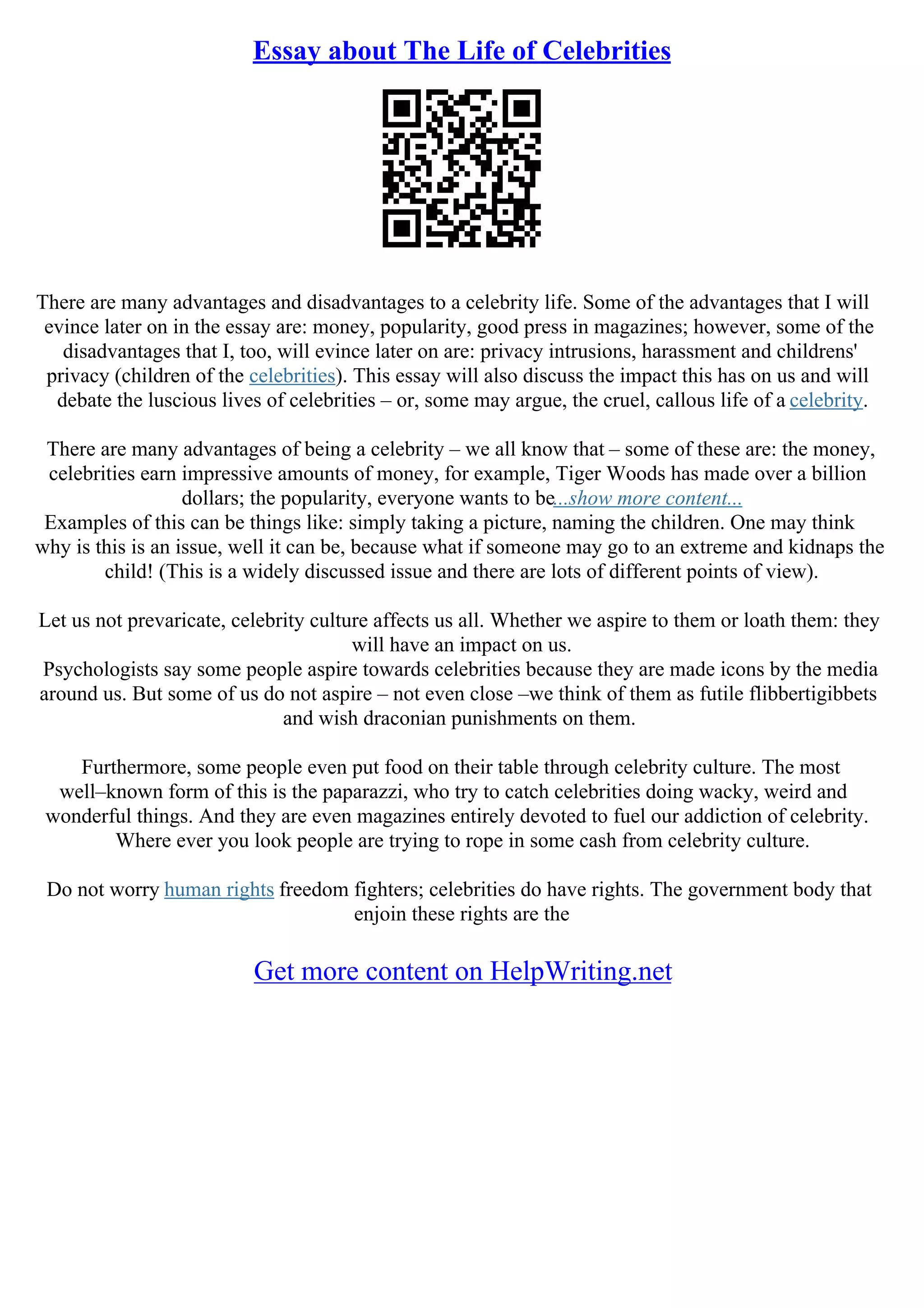 Famous Essay | PDF