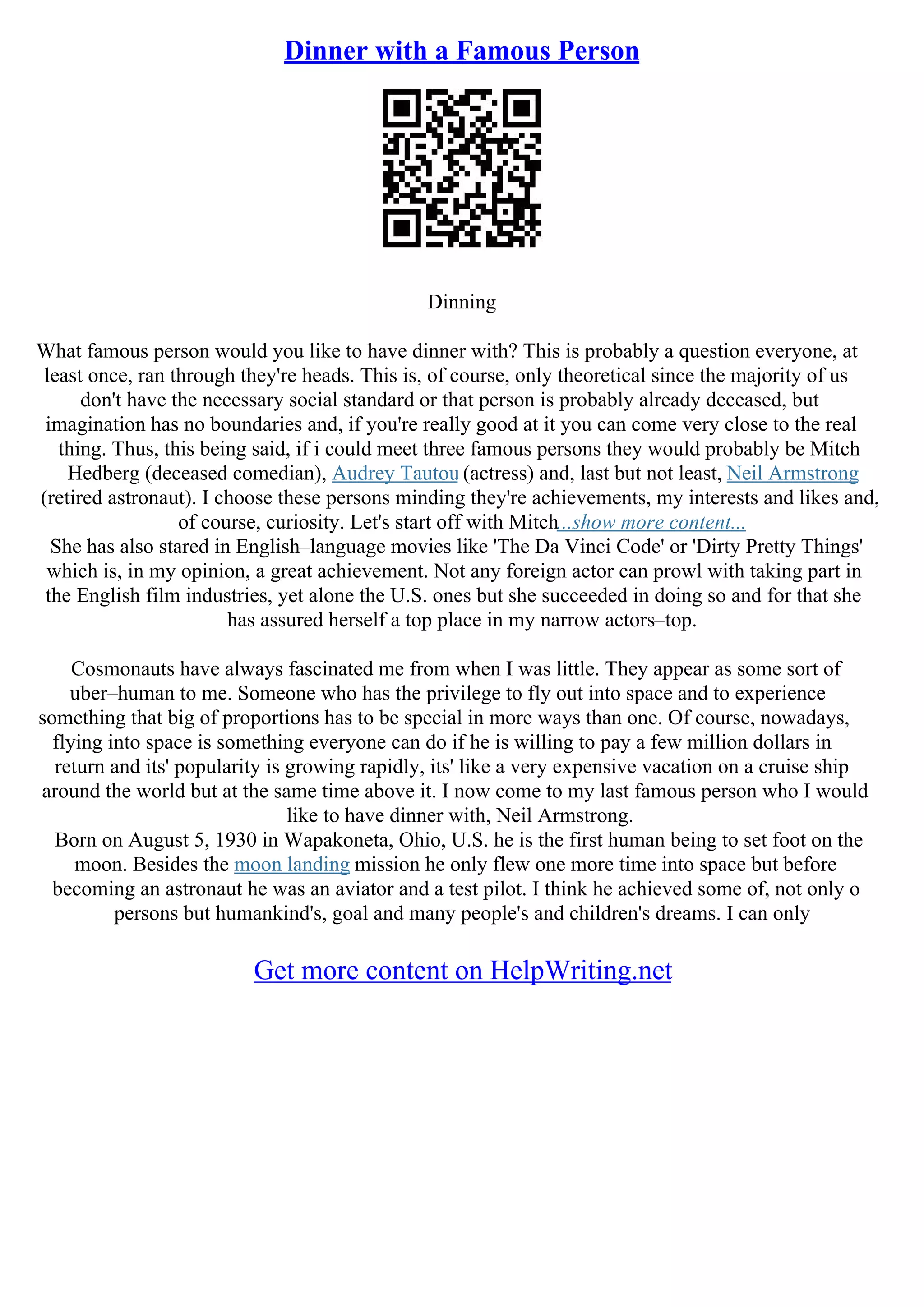 Famous Essay | PDF