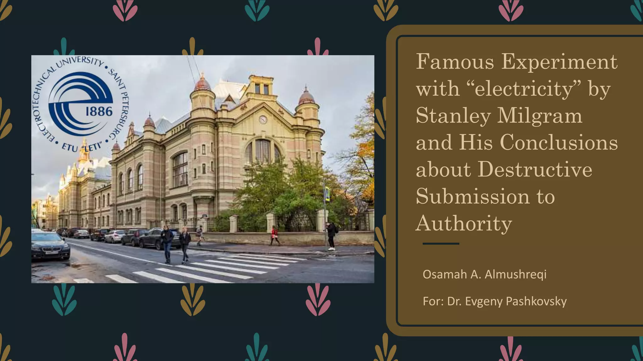 Famous Experiment with Electricity: Milgram Experiment | PPT