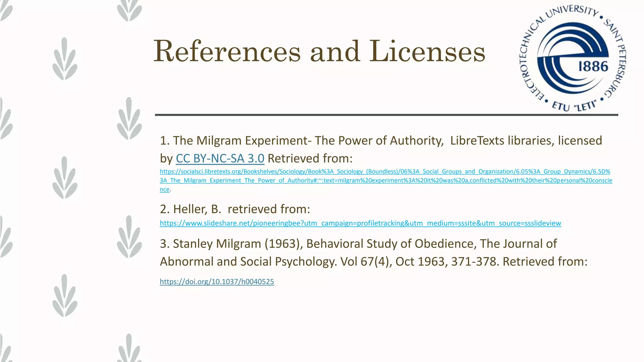 Famous Experiment with Electricity: Milgram Experiment | PPT