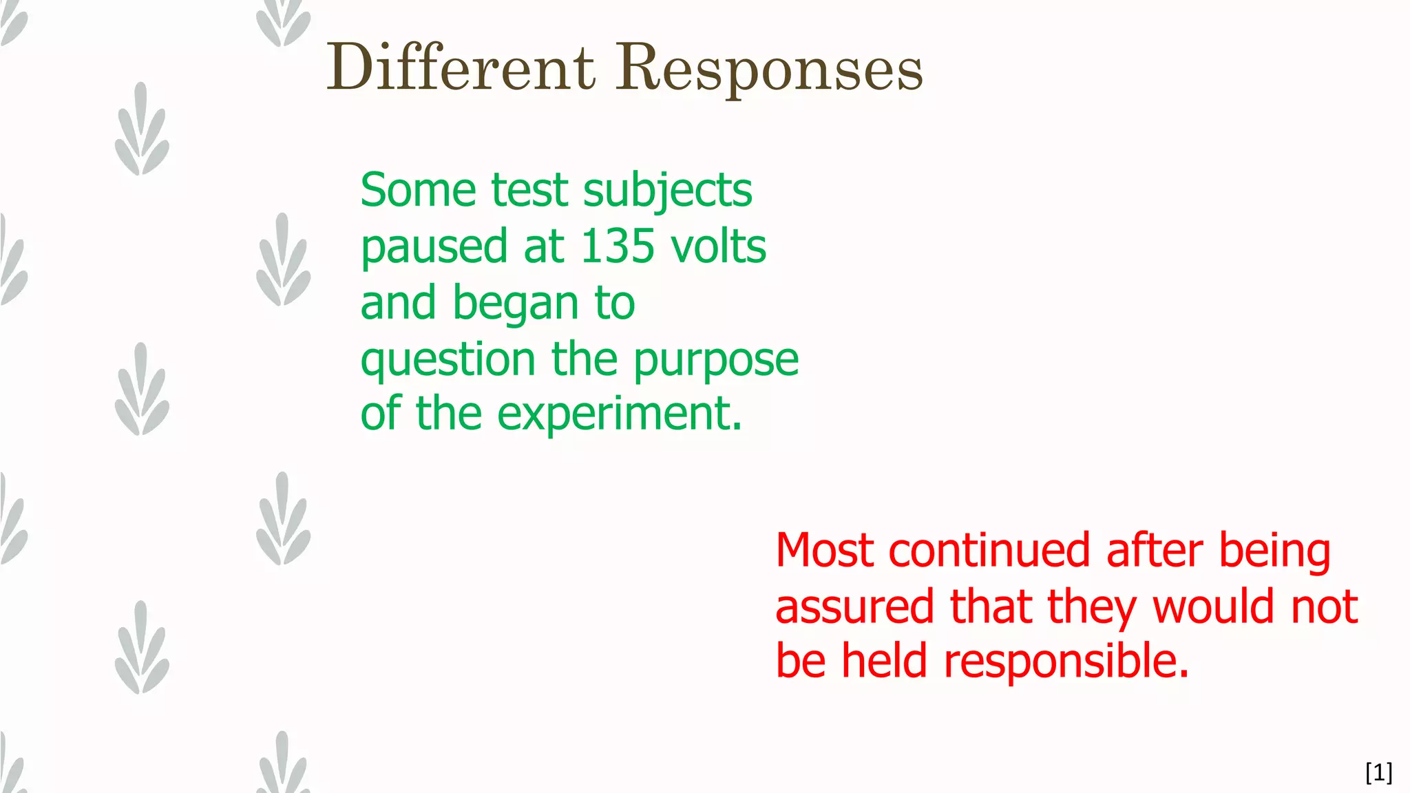 Famous Experiment with Electricity: Milgram Experiment | PPT