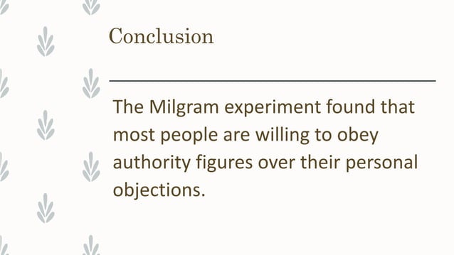 Famous Experiment with Electricity: Milgram Experiment | PPT