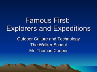 Famous Explorers And Expeditions[1][1] | PPT | Polar Travel | Travel ...