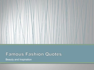 Famous Fashion Quotes By Coco Chanel