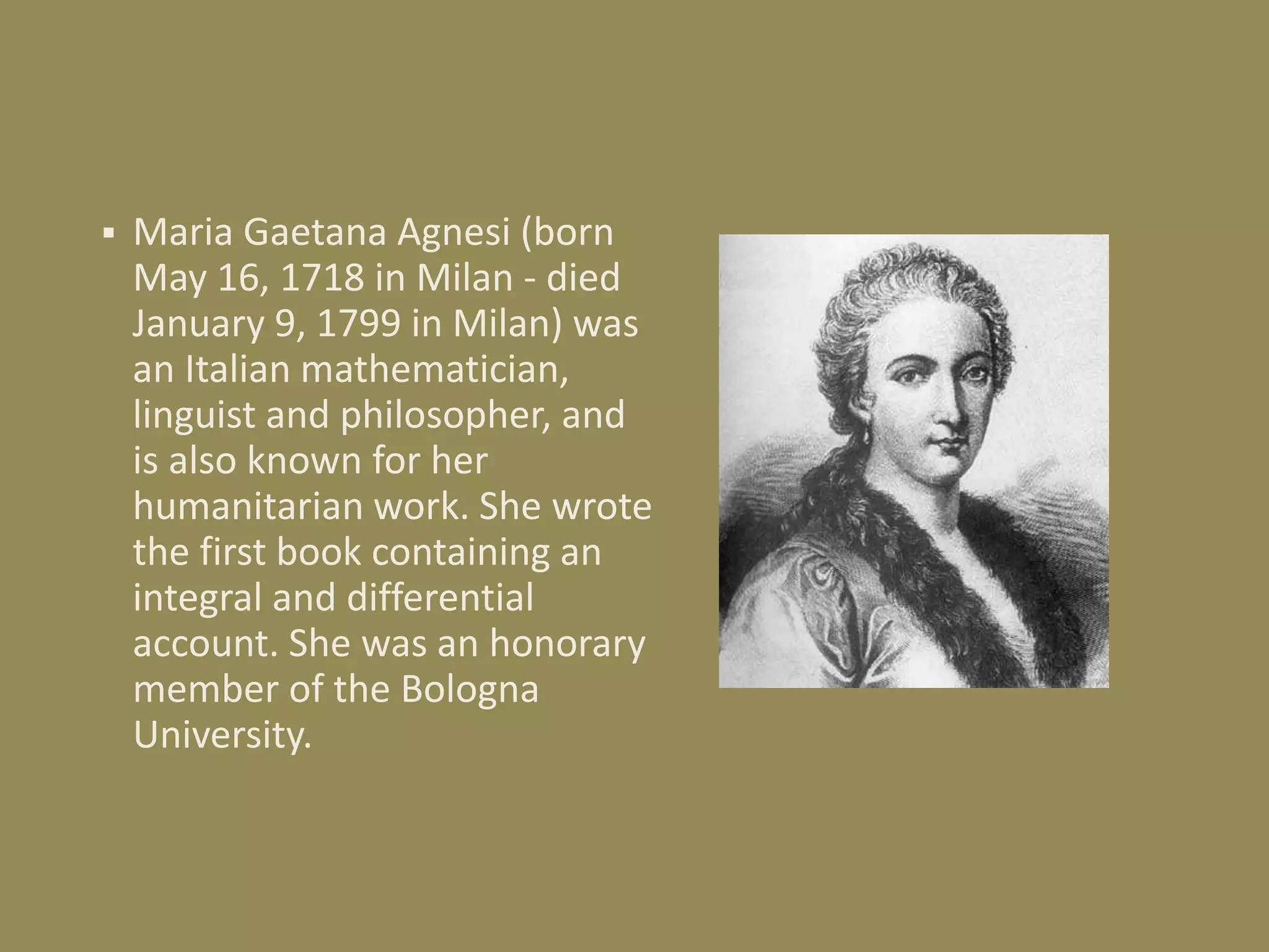 Famous female matematicians | PPT