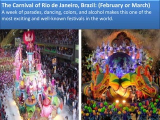 Famous festivals of the world | PPTX