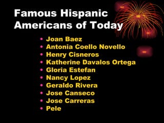 Famous Hispanic Americans Powerpoint | PPT