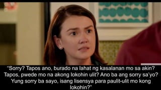 Famous hugot lines in Filipinoooooo.pptx