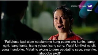 Famous hugot lines in Filipinoooooo.pptx