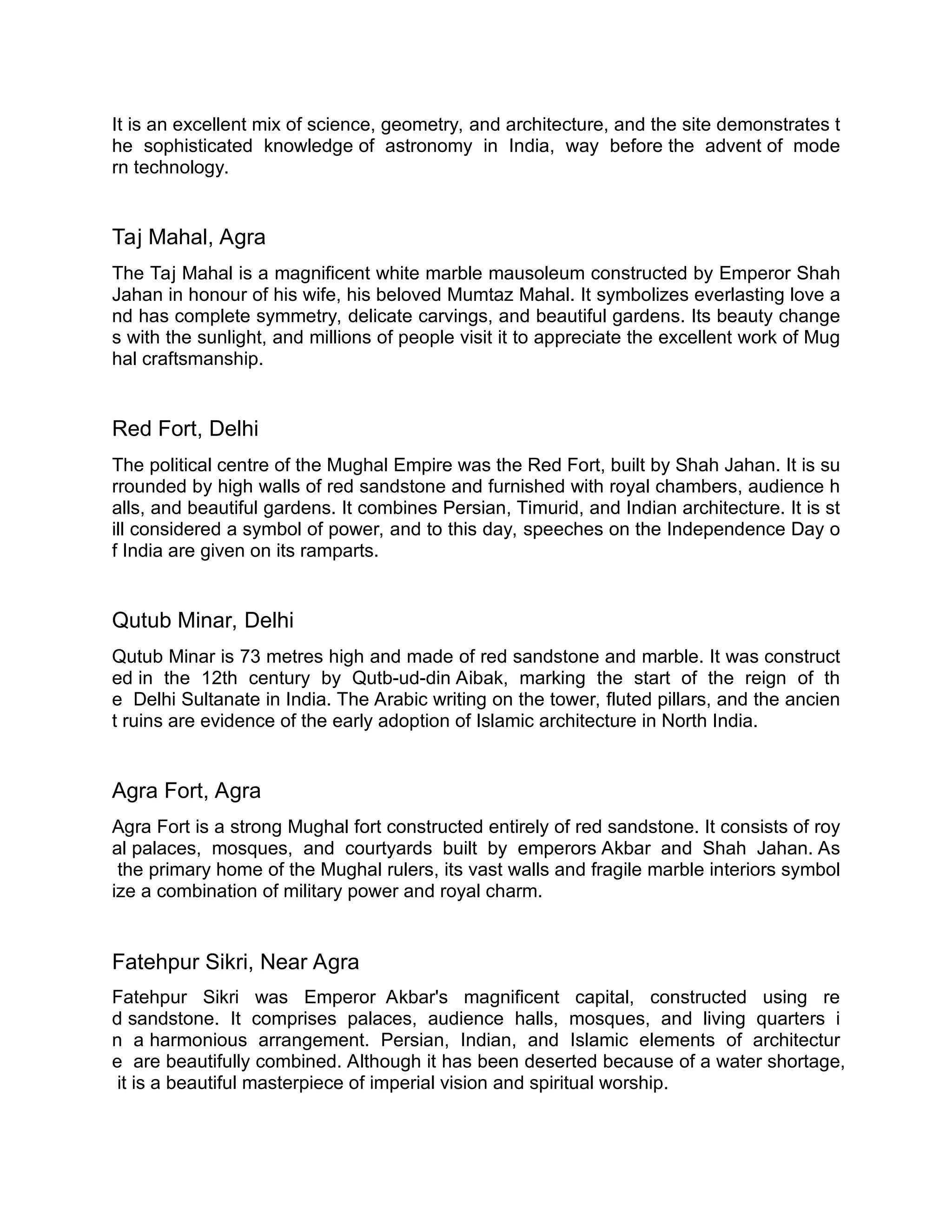 Famous Indian Monuments that Echo History, Heritage and Legends | PPT