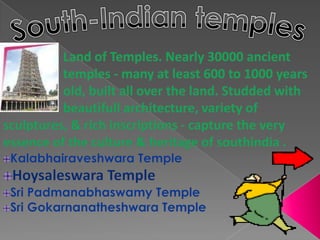 Famous indian temples | PPT