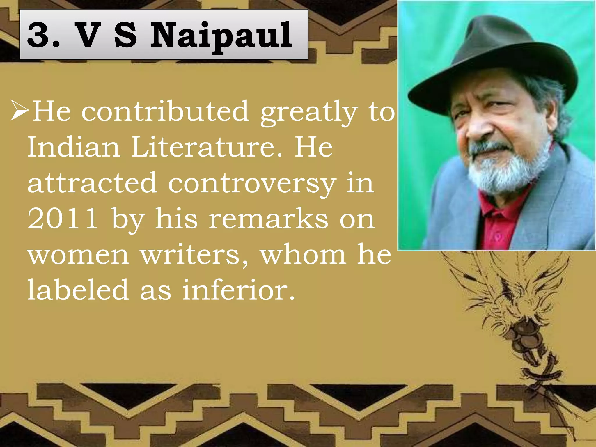 Famous indian Writers | PPTX