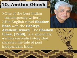 Famous indian Writers | PPTX