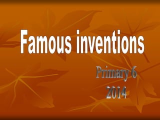 Famous inventions | PPT