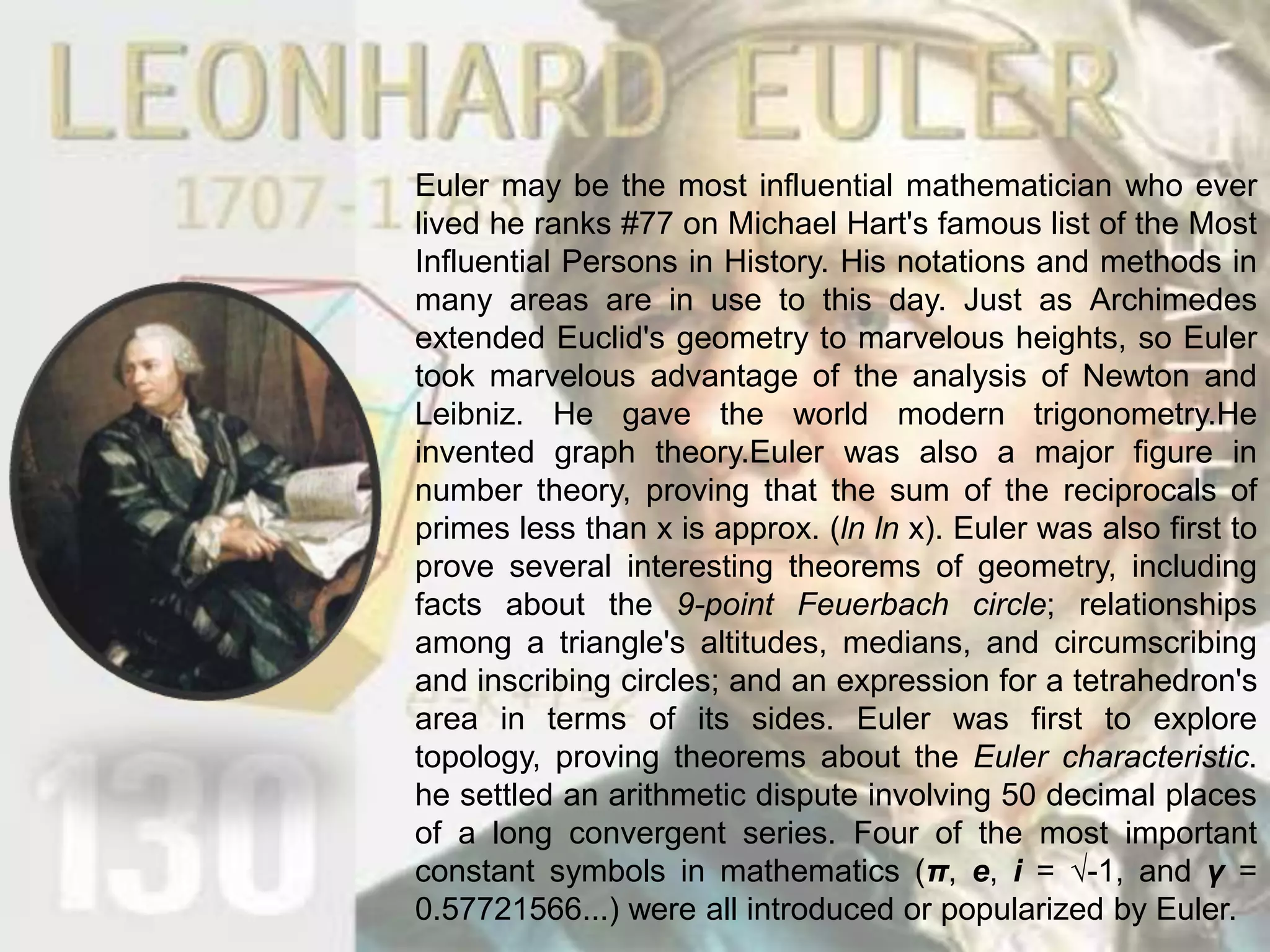 Famous Mathematicians | PPTX