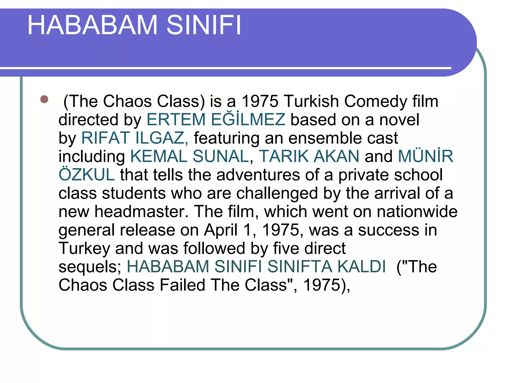 Famous Movies in Turkey | PPT