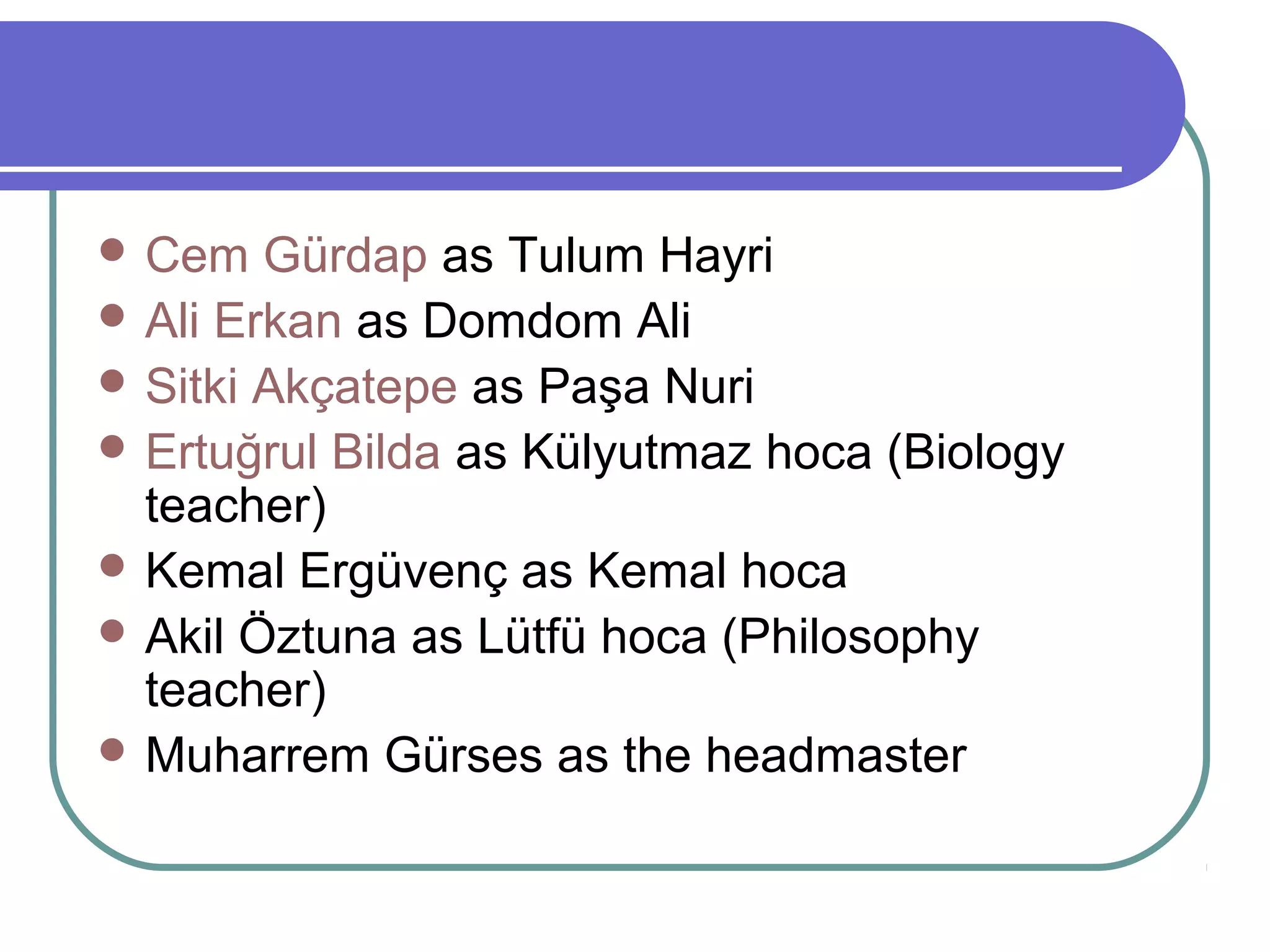Famous Movies in Turkey | PPT