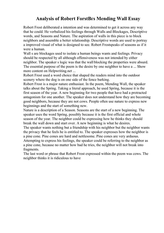 Famous Narrative Essays | PDF