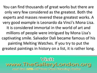 Famous Paintings – an inspiration to other painters | PPTX