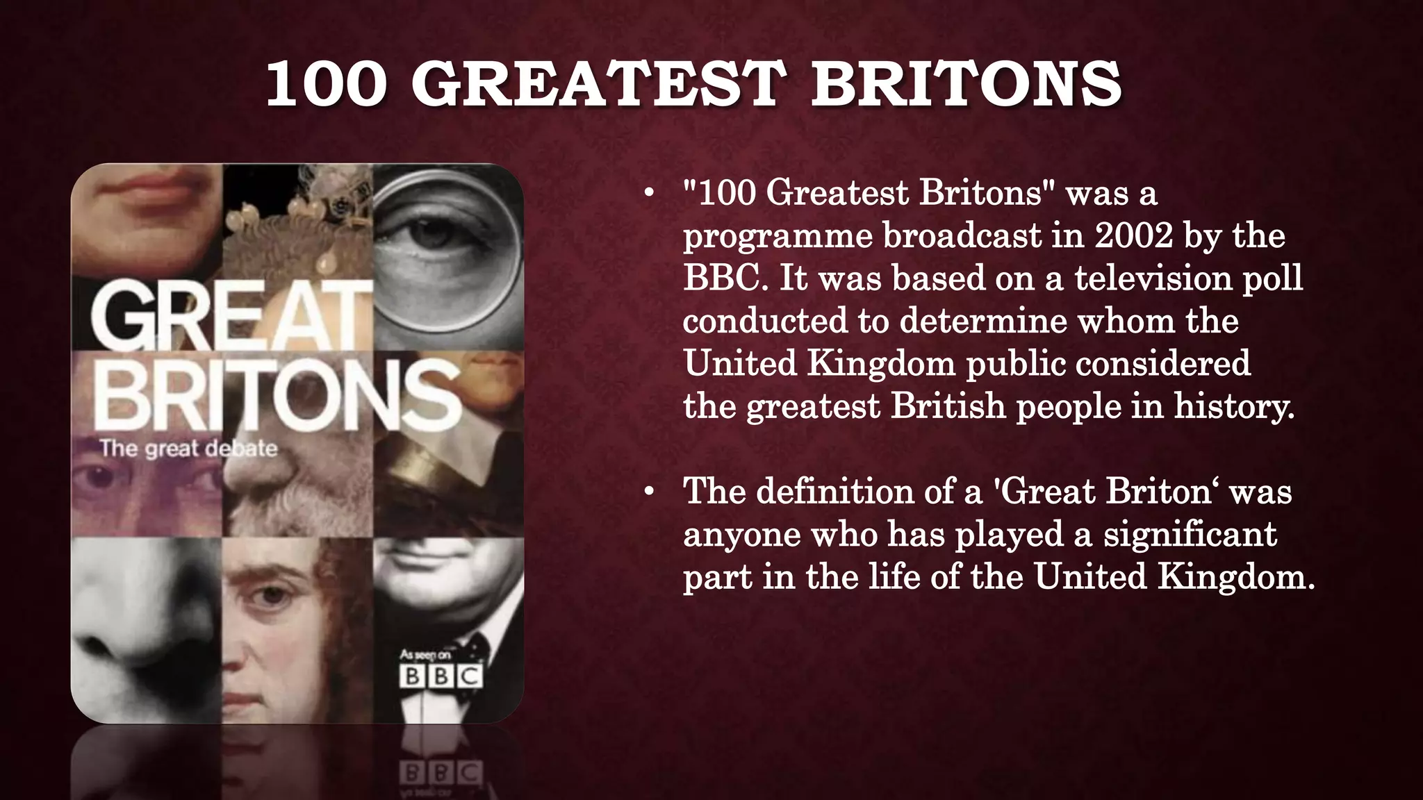 Famous people from the United Kingdom | PPTX