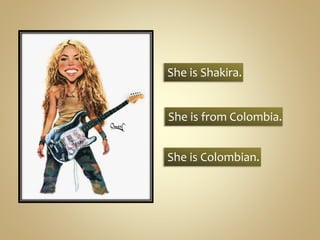 Famous people countries and nationalities | PPTX