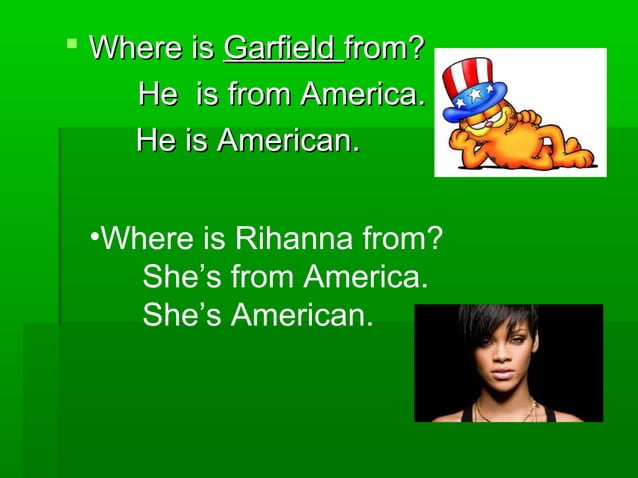 Famous people -countries and nationalities | PPT