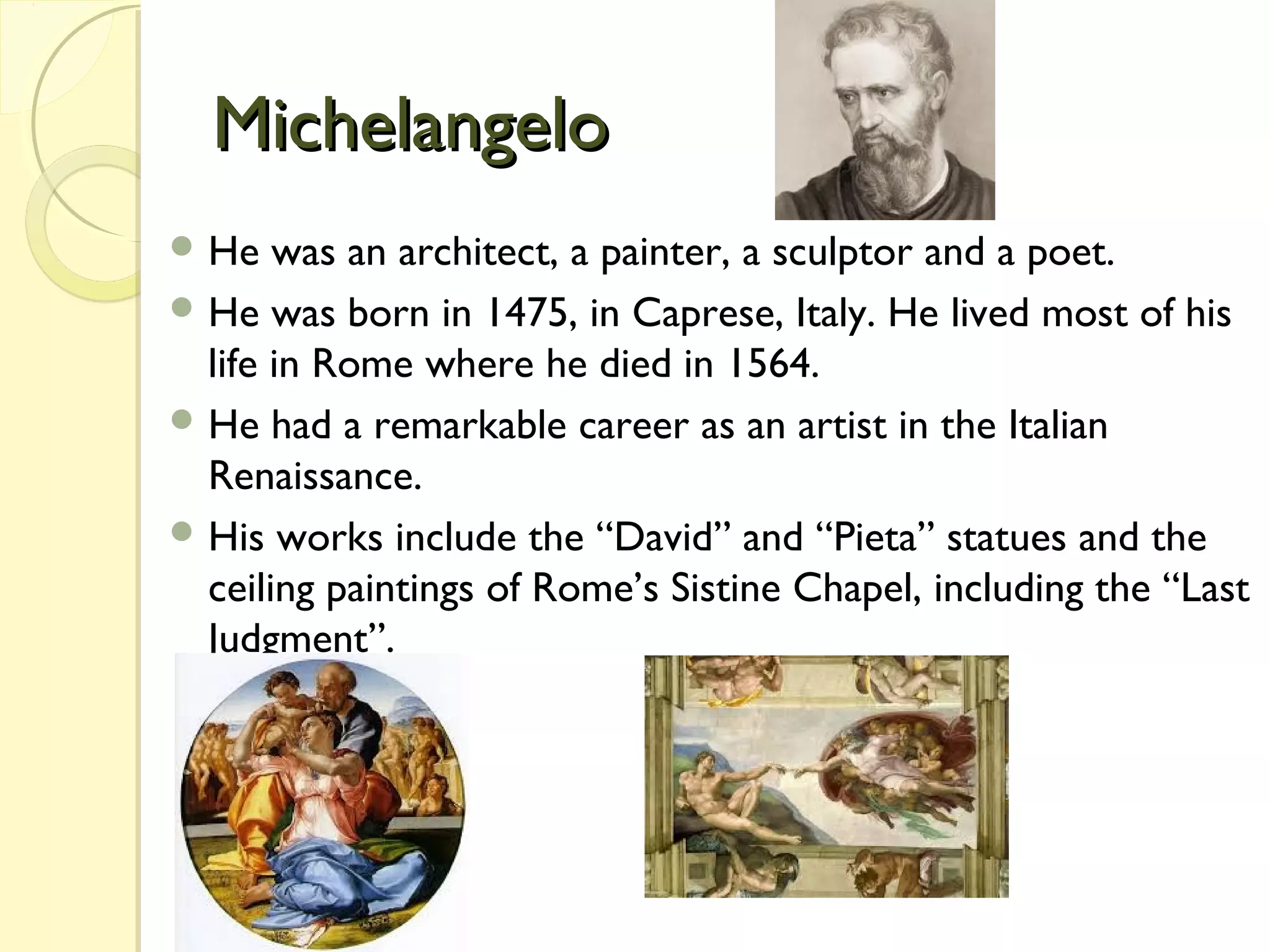 Famous people from italy | PPT