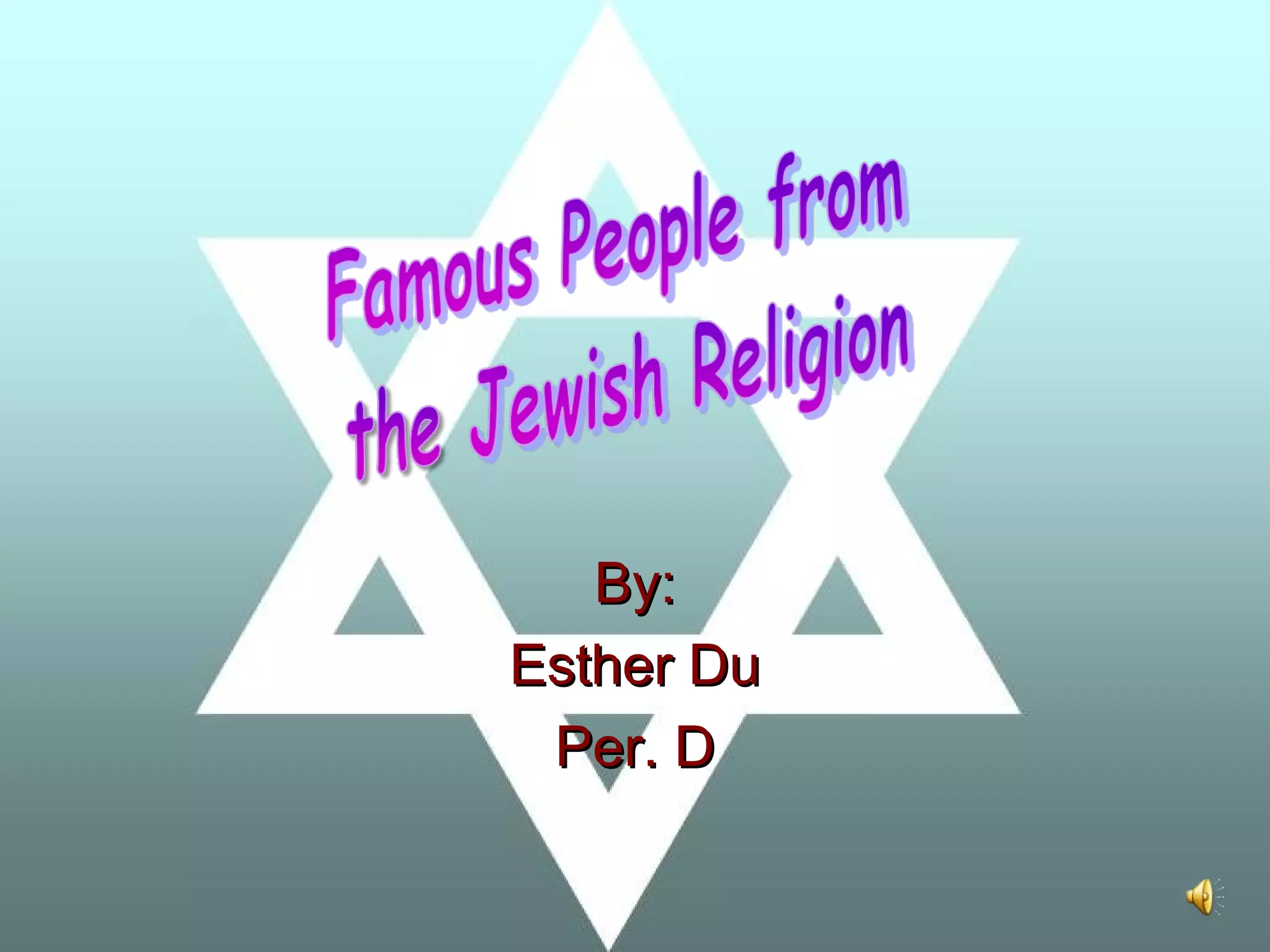 Famous Jewish People in Ancient History | PPT
