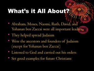 Famous Jewish People in Ancient History | PPT