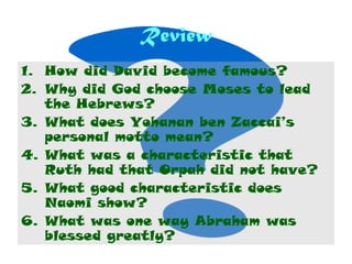 Famous Jewish People in Ancient History | PPT